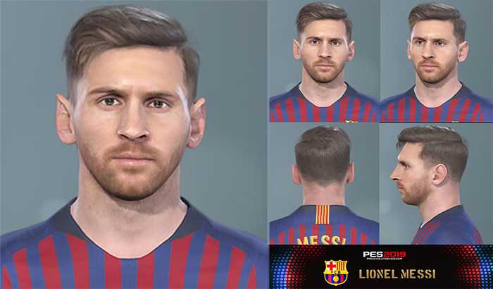 دانلود فیس Messi V2 برای PES 2019 - فیس لیونل مسی 2019 | مودینگ وی
