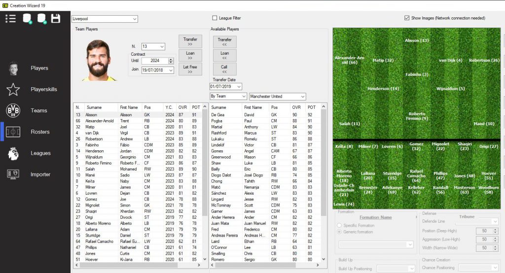 دانلود نرم افزار ویرایش FIFA 19 - نرم افزار Creation Wizard 19 | مودینگ وی