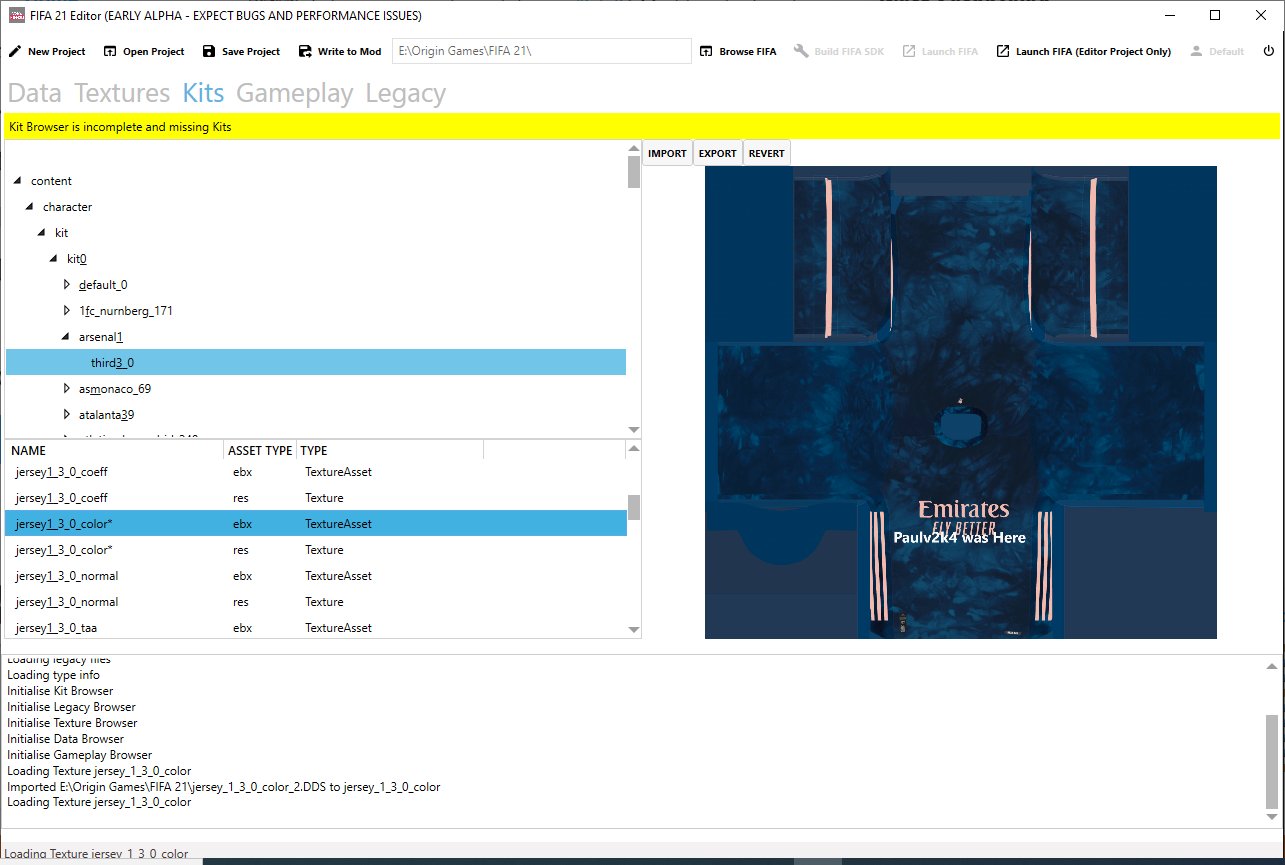 ابزار ویرایش Paulv2k4 Modding Tool برای FIFA 21 - ورژن Alpha 7.17 ...