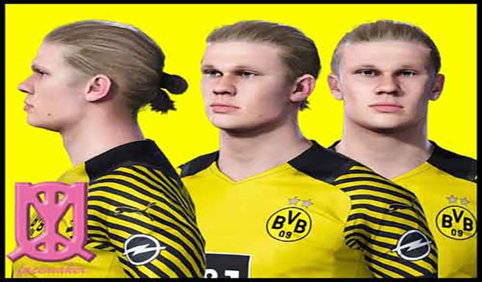 فیس Erling Haaland v7 برای PES 2021 | مودینگ وی