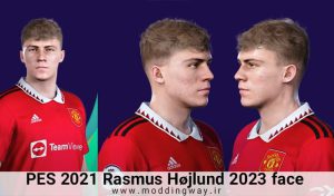 فیس Rasmus Højlund برای PES 2021 - آپدیت 20 شهریور 1402 | مودینگ وی