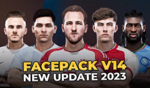 فیس پک New Facepack V14 Season 2023/24 برای PES 2021 | مودینگ وی