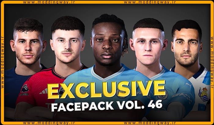 فیس پک New Facepack V46 Season 2023/24 برای PES 2021 | مودینگ وی