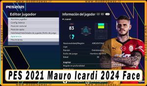 فیس Mauro Icardi برای PES 2021 - آپدیت 2 مهر 1403 | مودینگ وی