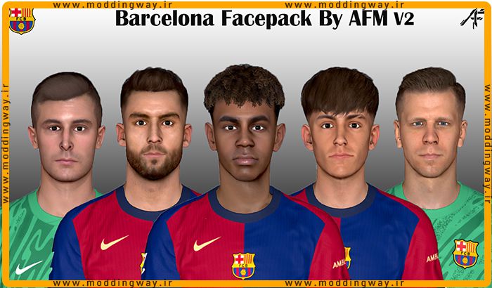 فیس پک Barcelona Facepack V2 برای PES 2017 | مودینگ وی