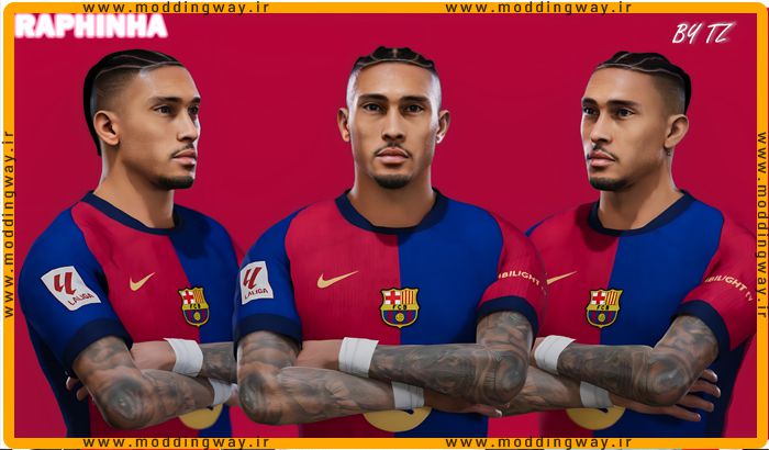 فیس Raphinha برای PES 2021 - آپدیت 9 آبان 1403 | مودینگ وی