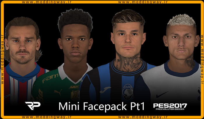 مینی فیس پک Facepack V1 برای PES 2017 | مودینگ وی