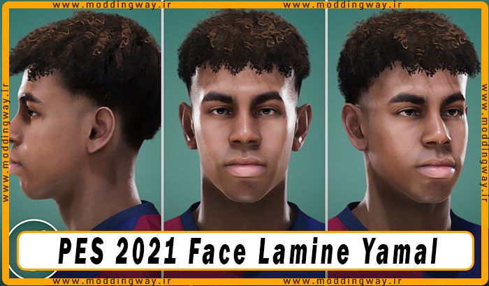 فیس Lamine Yamal برای PES 2021 - آپدیت 1 دی 1403 | مودینگ وی