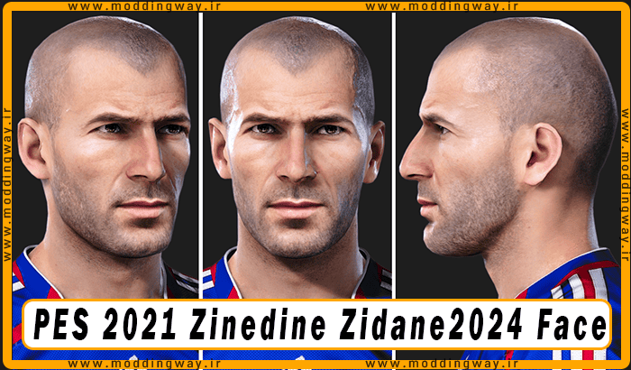 فیس Zinedine Zidane برای PES 2021 | مودینگ وی