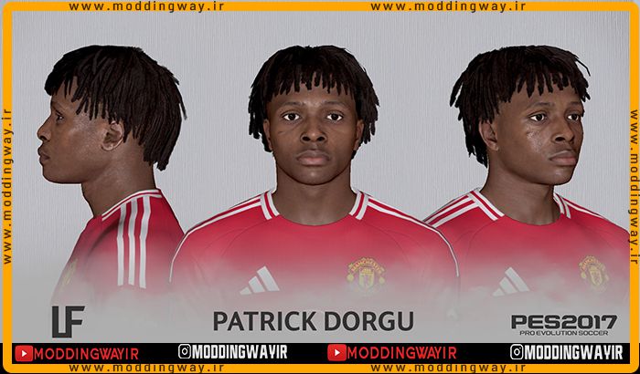 فیس Patrick Dorgu برای PES 2017 - آپدیت 2 فروردین 1404 | مودینگ وی