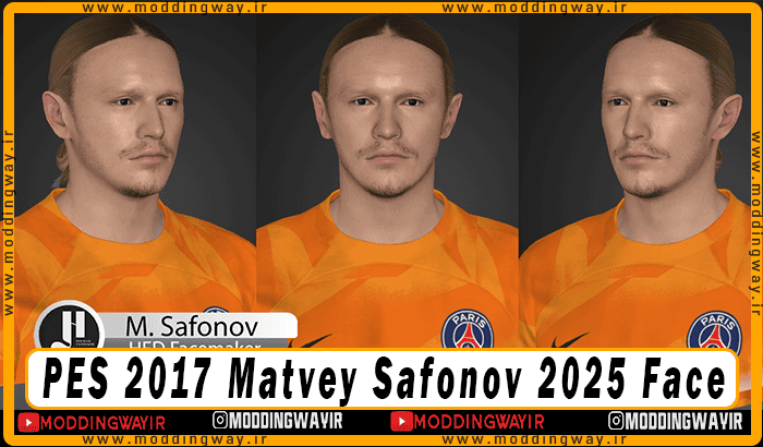 فیس Matvey Safonov برای PES 2017 | مودینگ وی